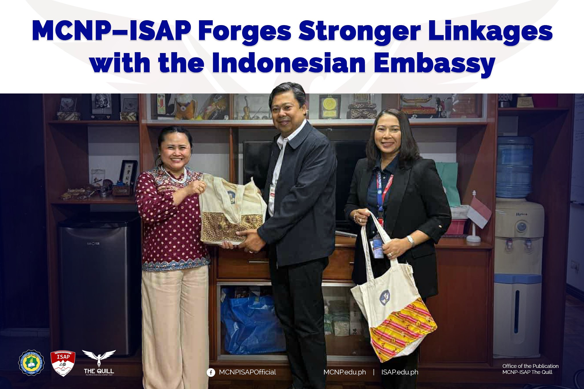 𝗠𝗖𝗡𝗣–𝗜𝗦𝗔𝗣 𝗙𝗼𝗿𝗴𝗲𝘀 𝗦𝘁𝗿𝗼𝗻𝗴𝗲𝗿 𝗟𝗶𝗻𝗸𝗮𝗴𝗲𝘀 𝘄𝗶𝘁𝗵 𝘁𝗵𝗲 𝗜𝗻𝗱𝗼𝗻𝗲𝘀𝗶𝗮𝗻 𝗘𝗺𝗯𝗮𝘀𝘀𝘆 - ISAP